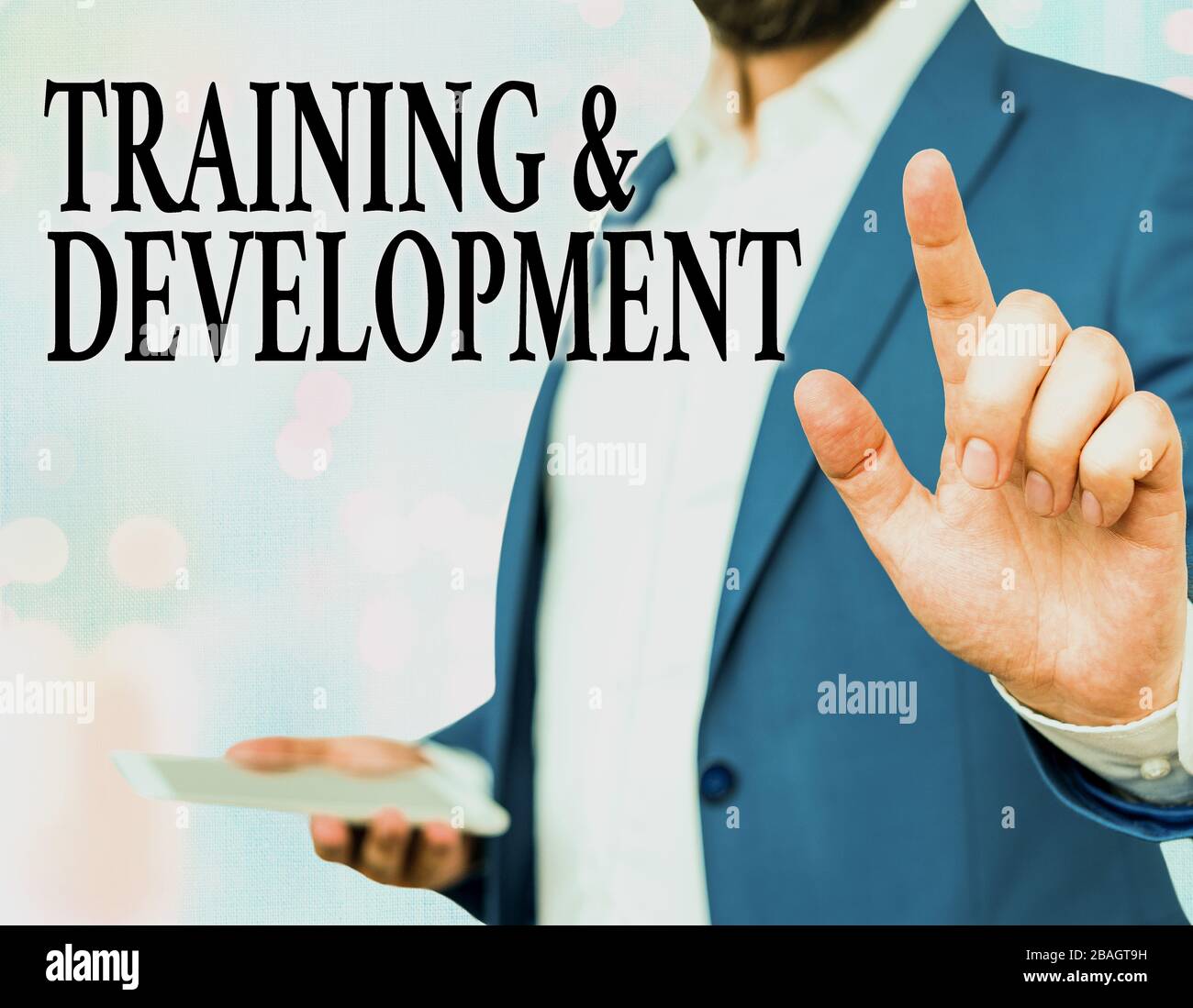 Word writing text Training And Development. Business photo showcasing ...