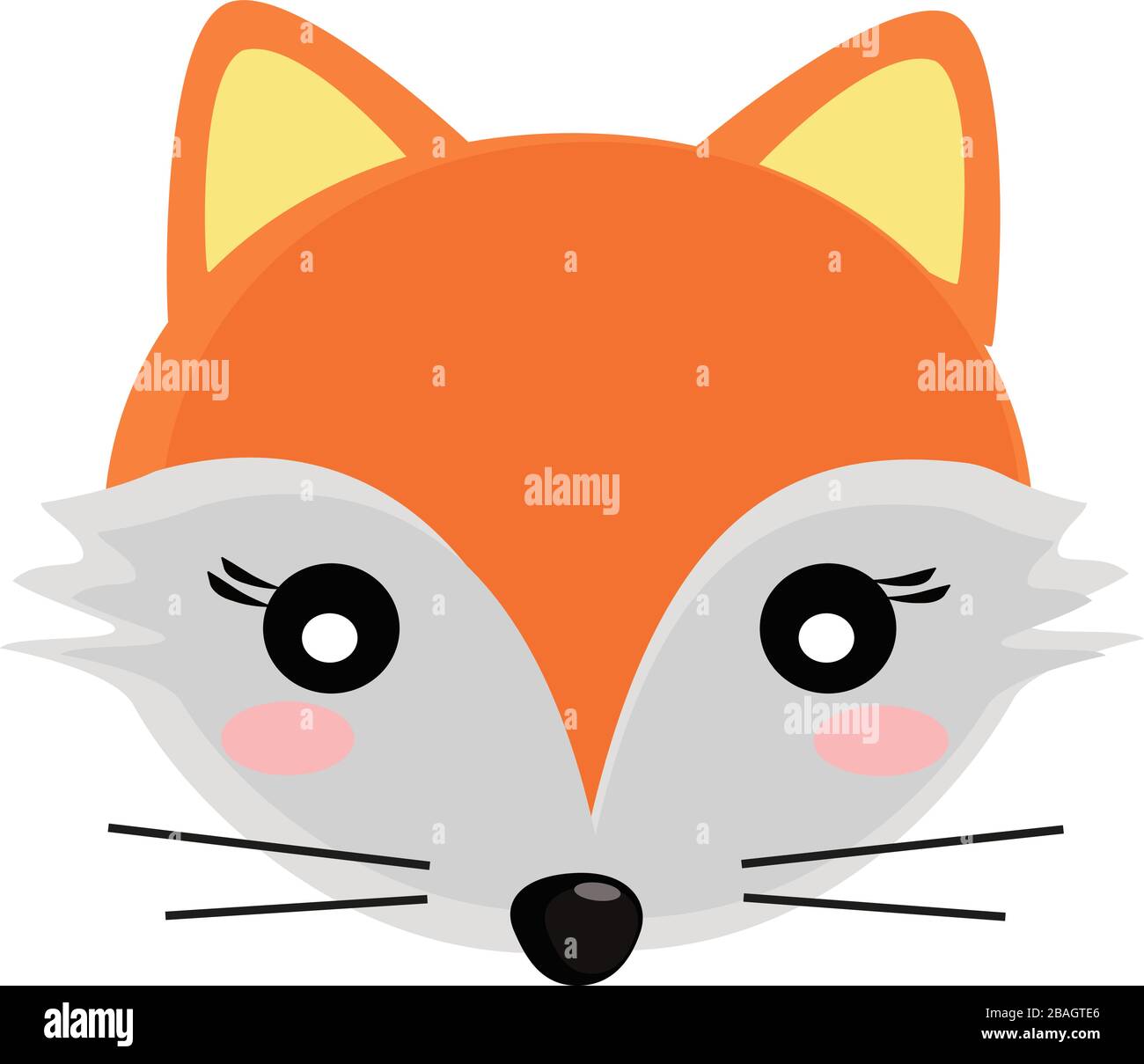 Portrait on orange background Stock Vector Images - Alamy