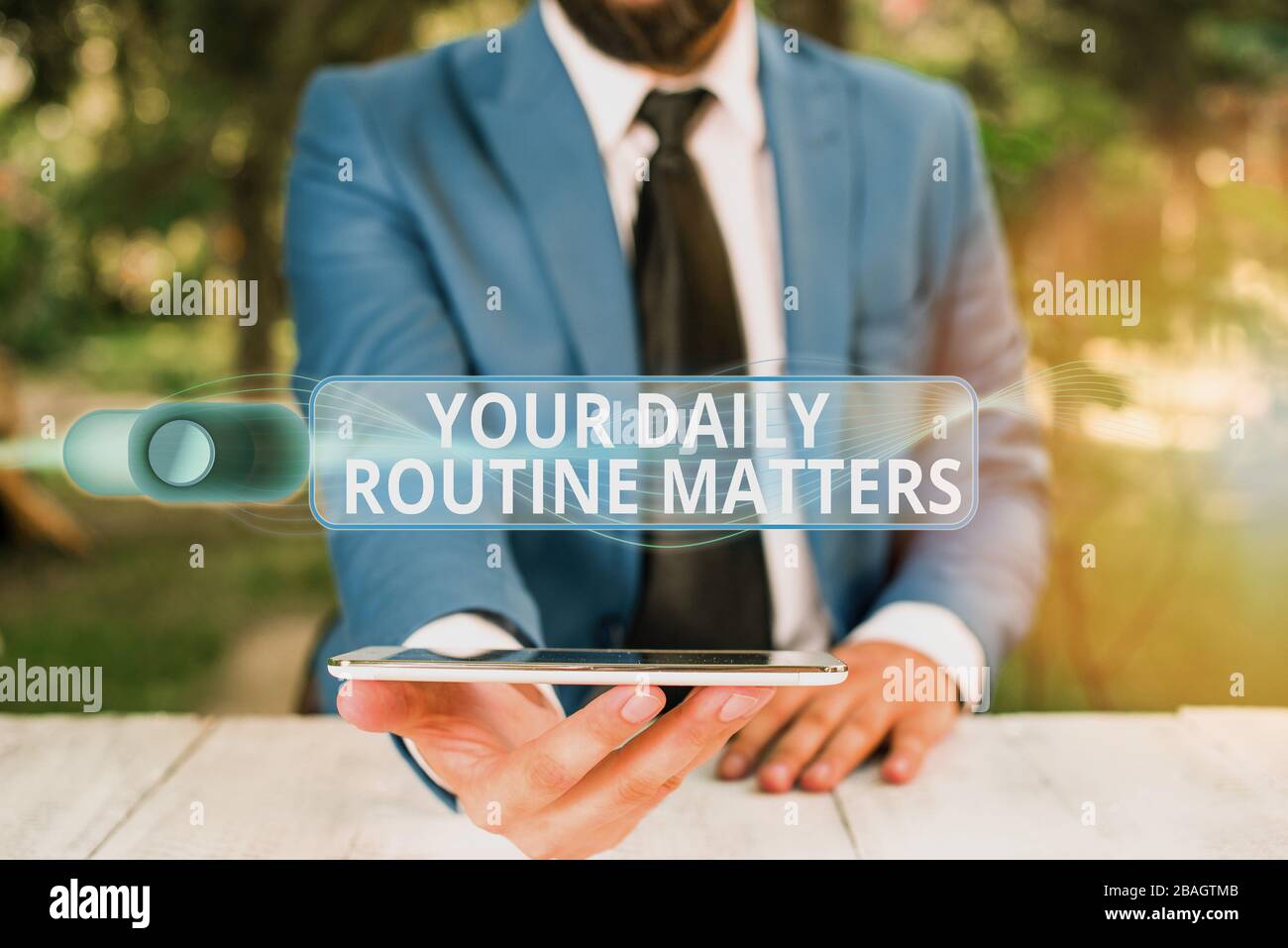 Handwriting text writing Your Daily Routine Matters. Conceptual photo ...