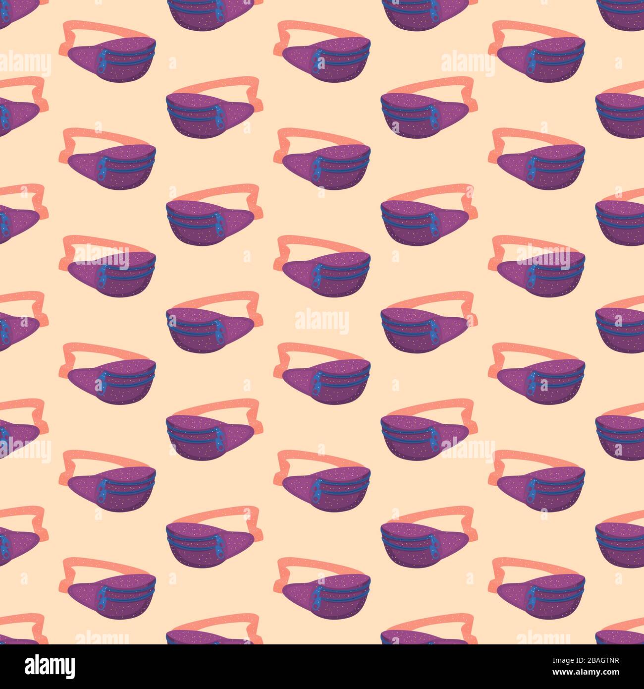 Bag pattern, illustration, vector on white background Stock Vector ...