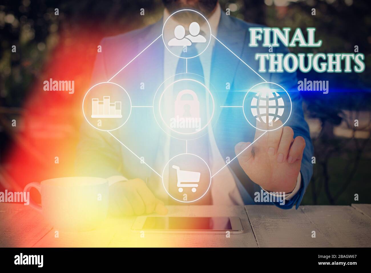 Handwriting text Final Thoughts. Conceptual photo the conclusion or ...