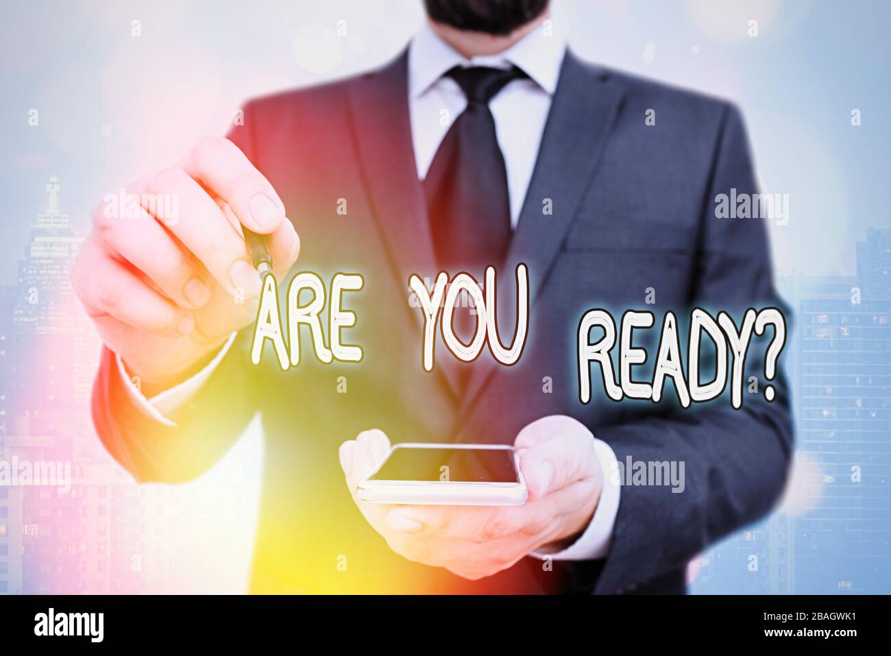 Handwriting text Are You Ready Question. Conceptual photo used telling ...