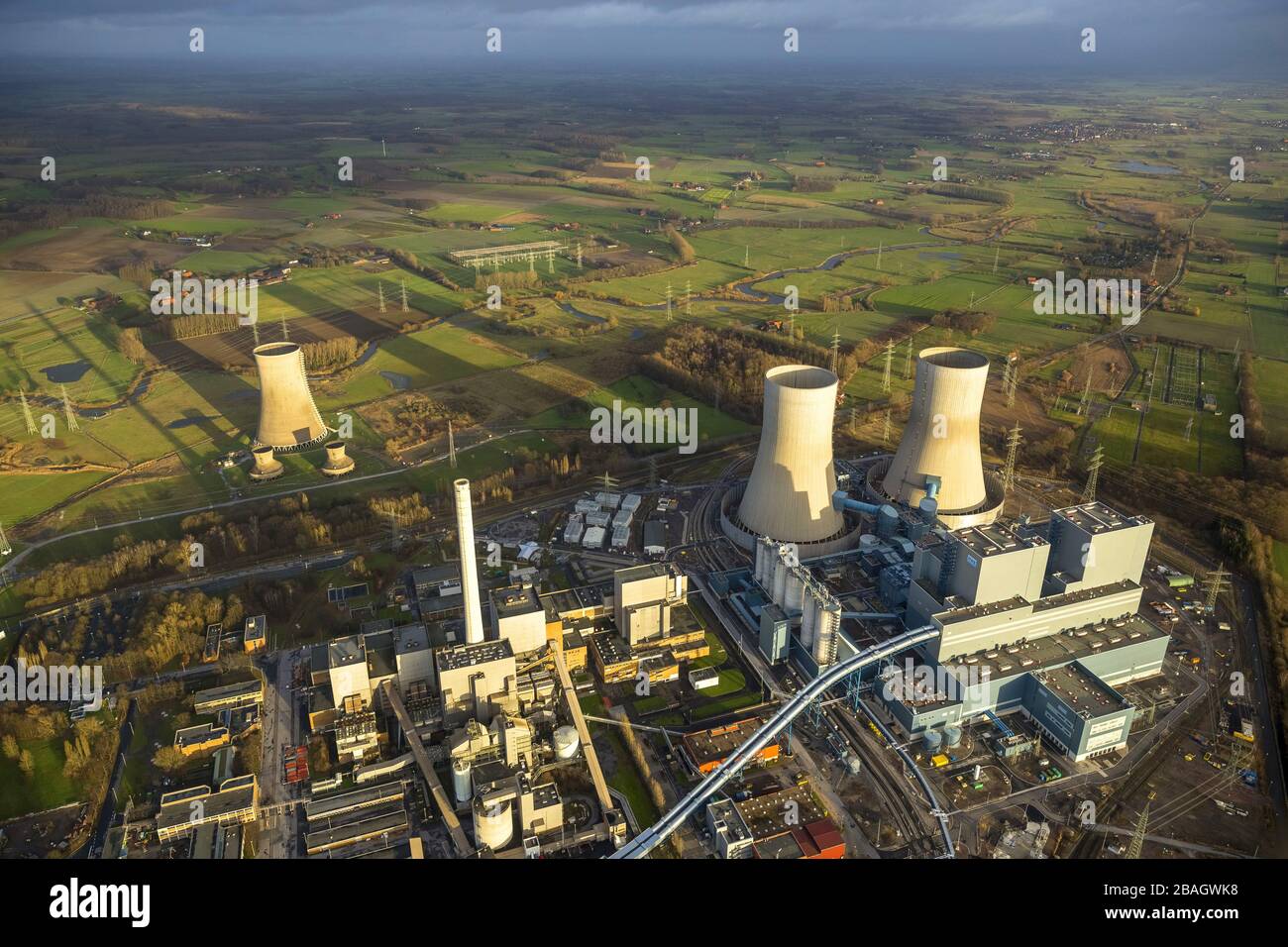 Construction site at the coal power station in the district Hamm ...