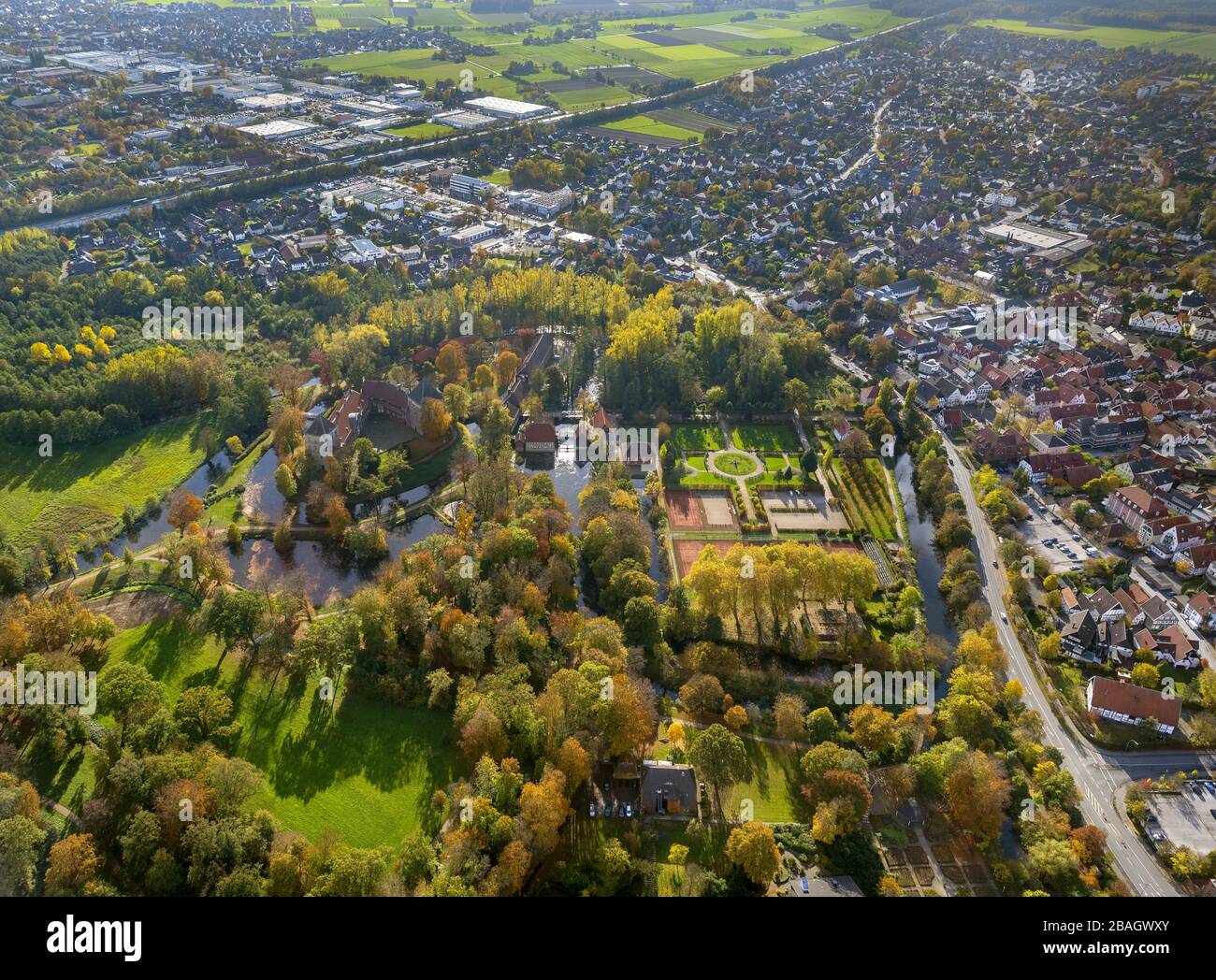 Aerial photo of rheda wiedenbruck hi-res stock photography and images ...