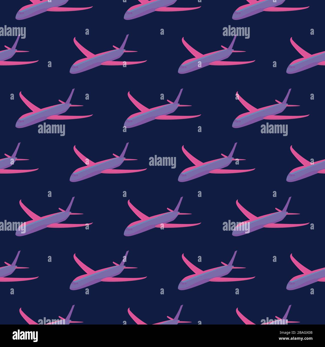 Airplane pattern, illustration, vector on white background Stock Vector ...