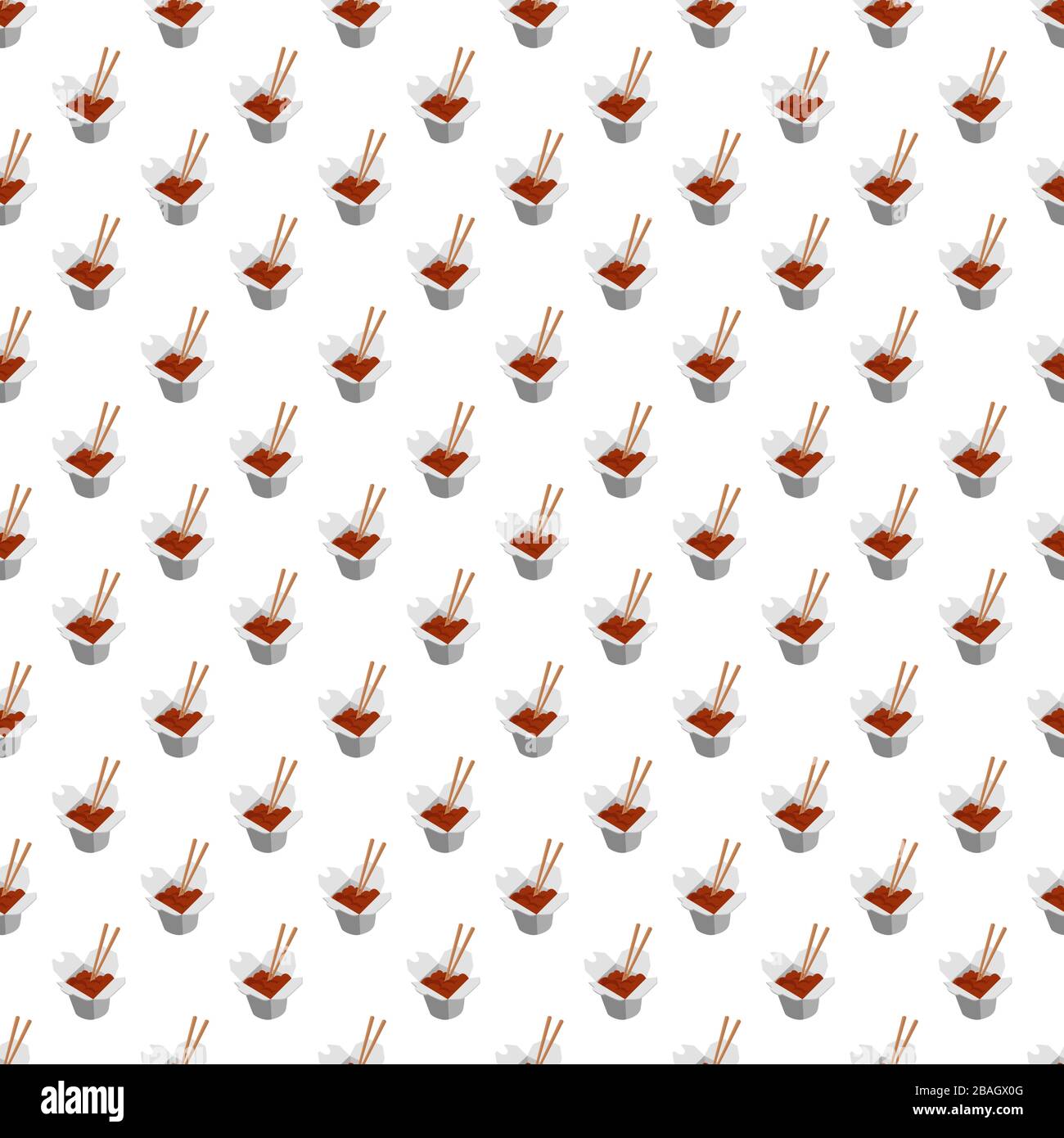 Chinese food pattern, illustration, vector on white background Stock ...