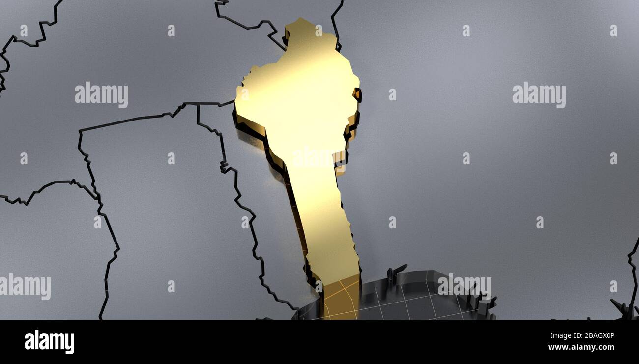 Country benin map hi-res stock photography and images - Alamy