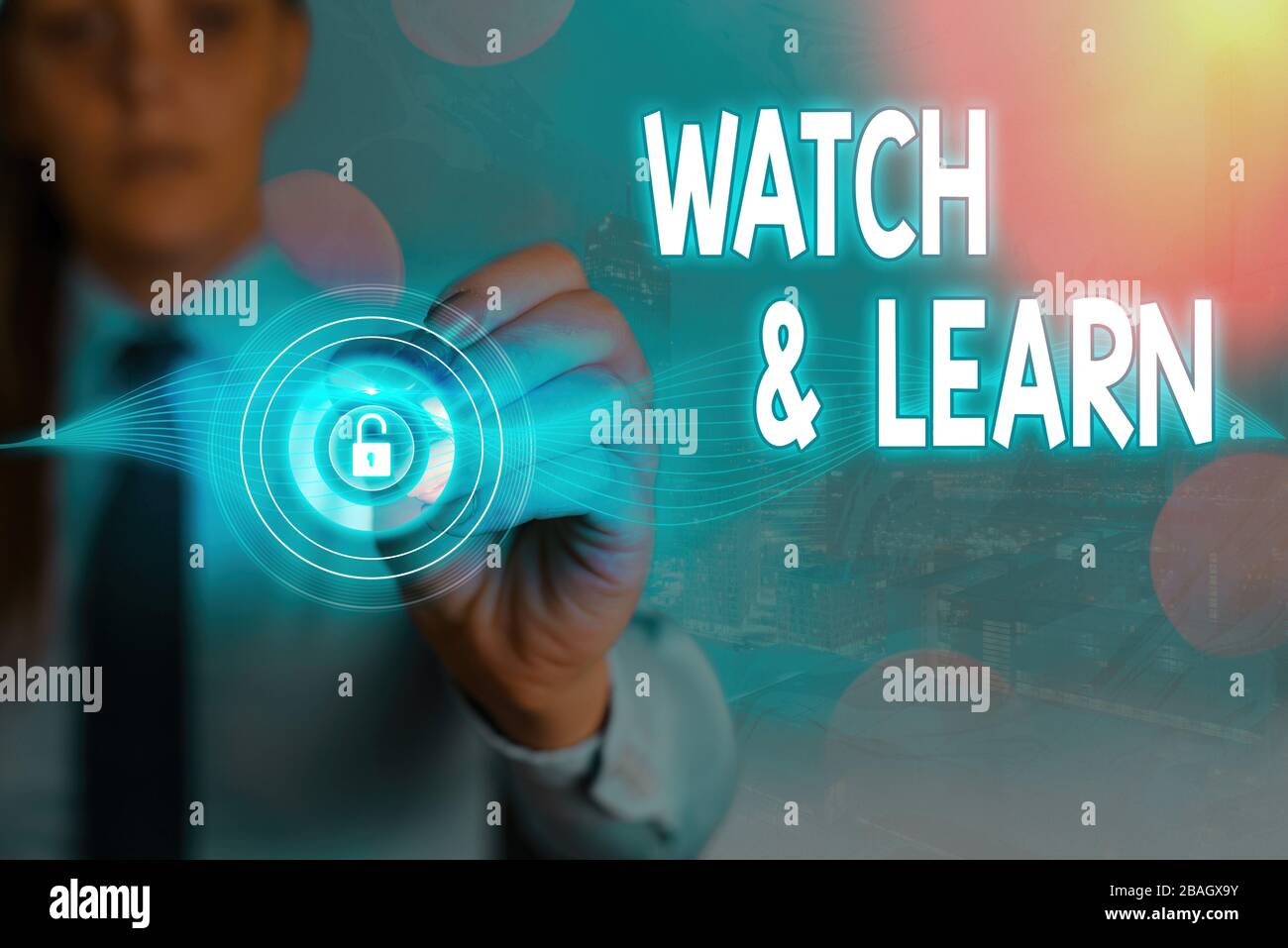 Conceptual hand writing showing Watch And Learn. Concept meaning ...