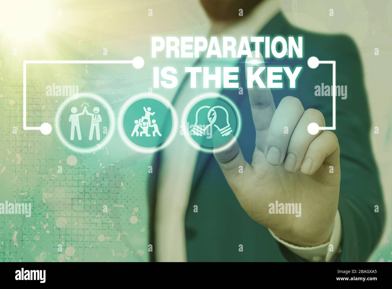Text sign showing Preparation Is The Key. Business photo text it ...