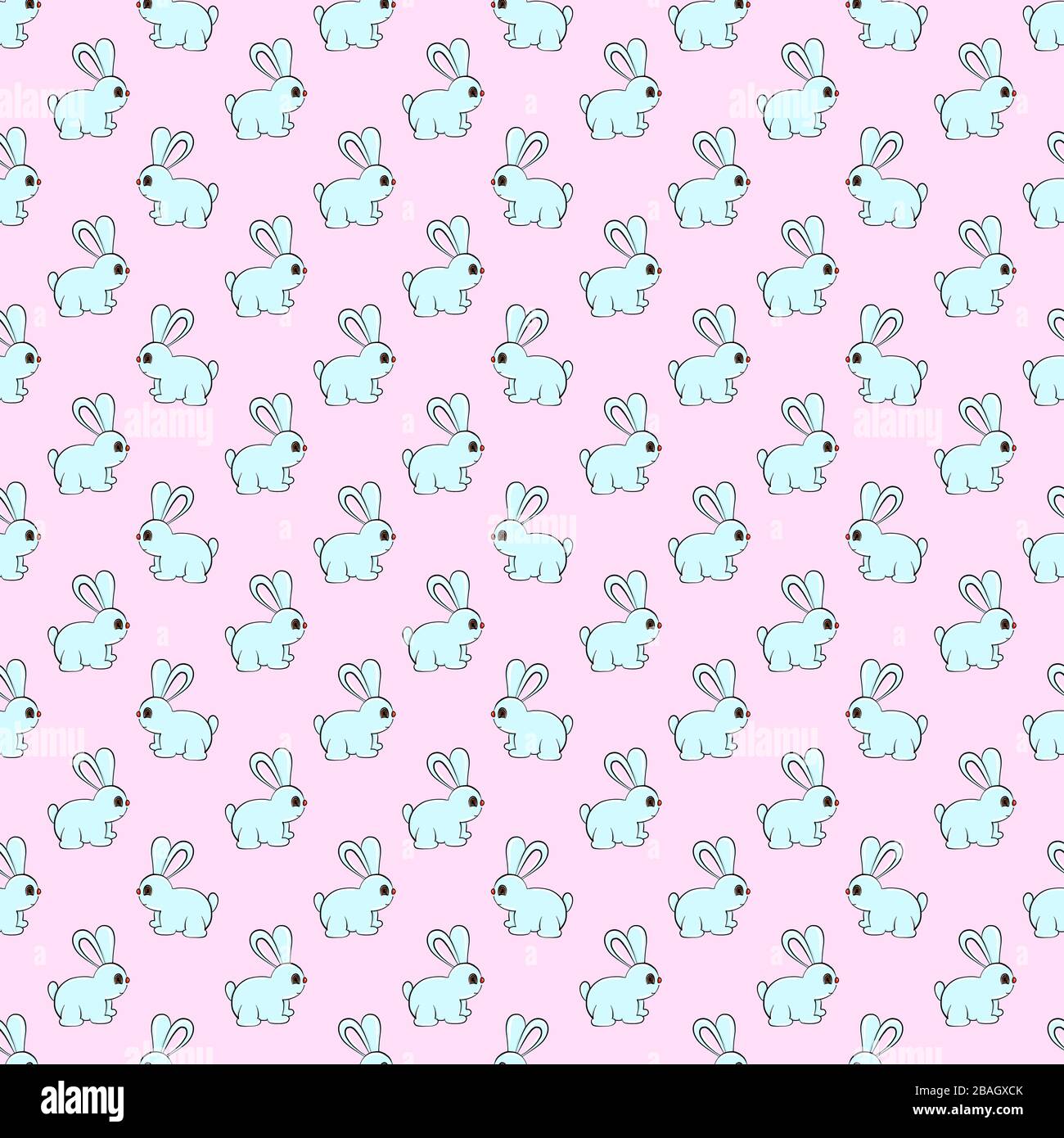 Hare pattern, illustration, vector on white background Stock Vector ...