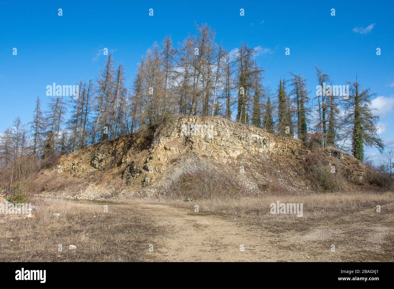 Geotope Lindle in the Geopark Ries, Germany, Bavaria Stock Photo - Alamy