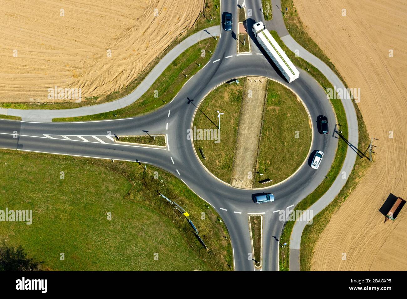 Roundabout junctions hi-res stock photography and images - Alamy