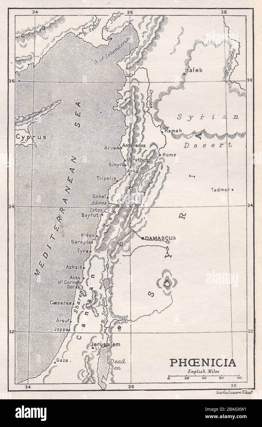 Levant map hi-res stock photography and images - Alamy