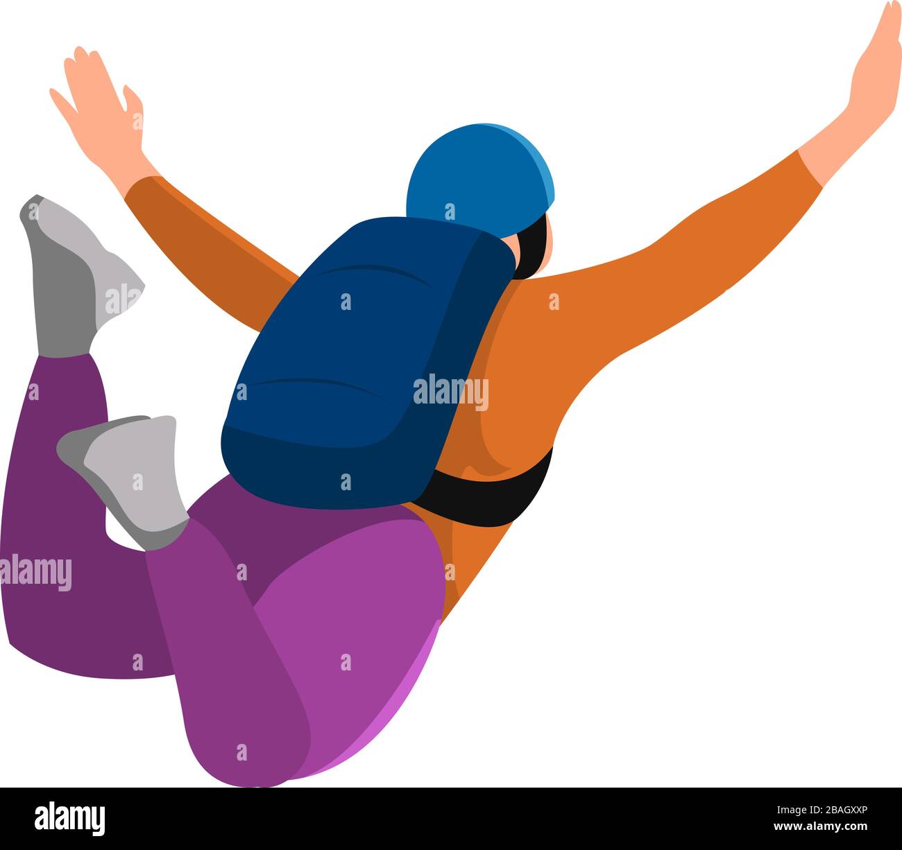 Man on parachute flying Cut Out Stock Images & Pictures - Alamy