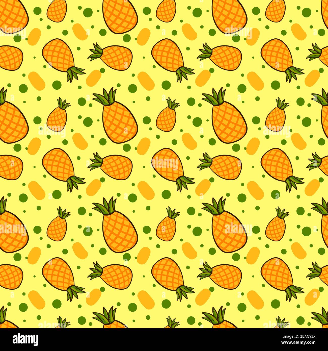 Pineapple pattern Stock Vector Images - Alamy