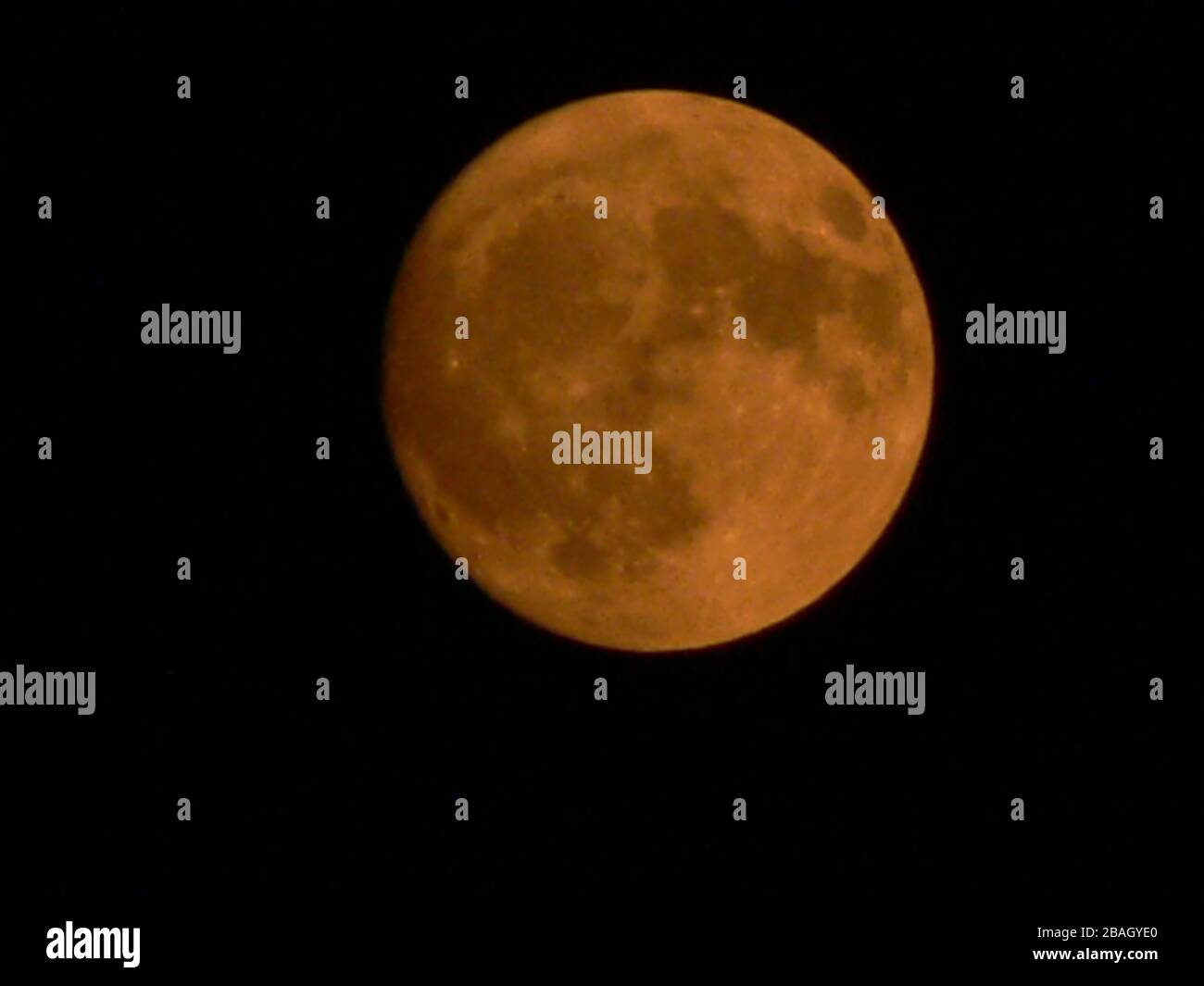 Copper Full Moon Stock Photo - Alamy