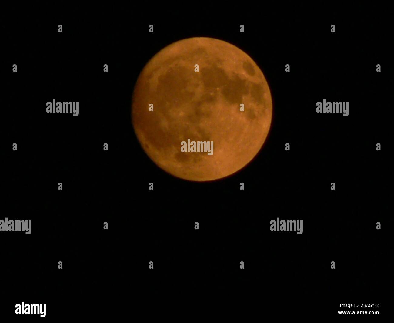 Copper Full Moon Stock Photo - Alamy