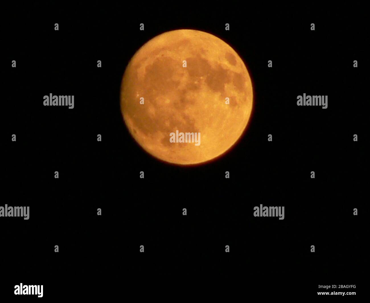 Copper Full Moon Stock Photo - Alamy