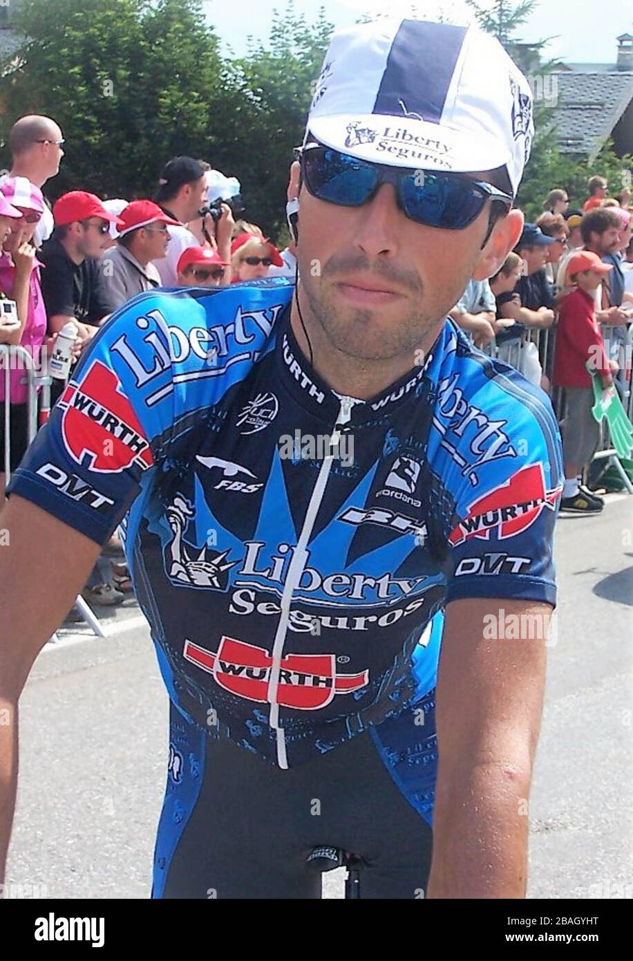 Joseba Beloki of Liberty Seguros during the Tour de France 2005, Etape ...