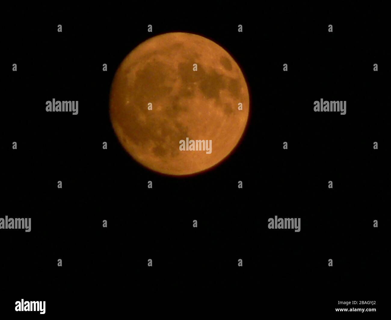 Copper Full Moon Stock Photo - Alamy