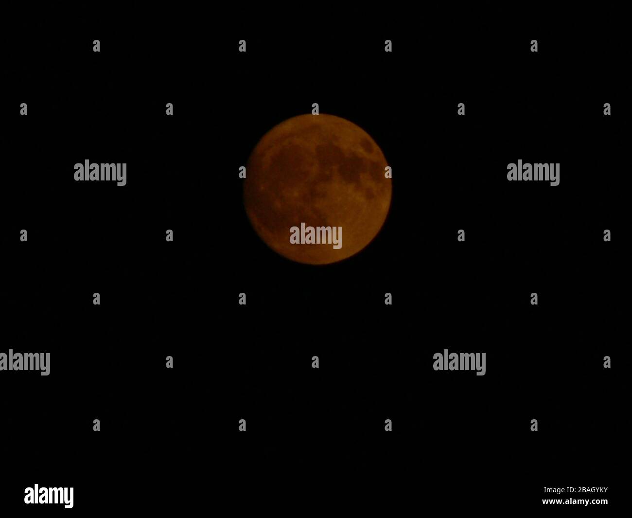 Copper Full Moon Stock Photo - Alamy