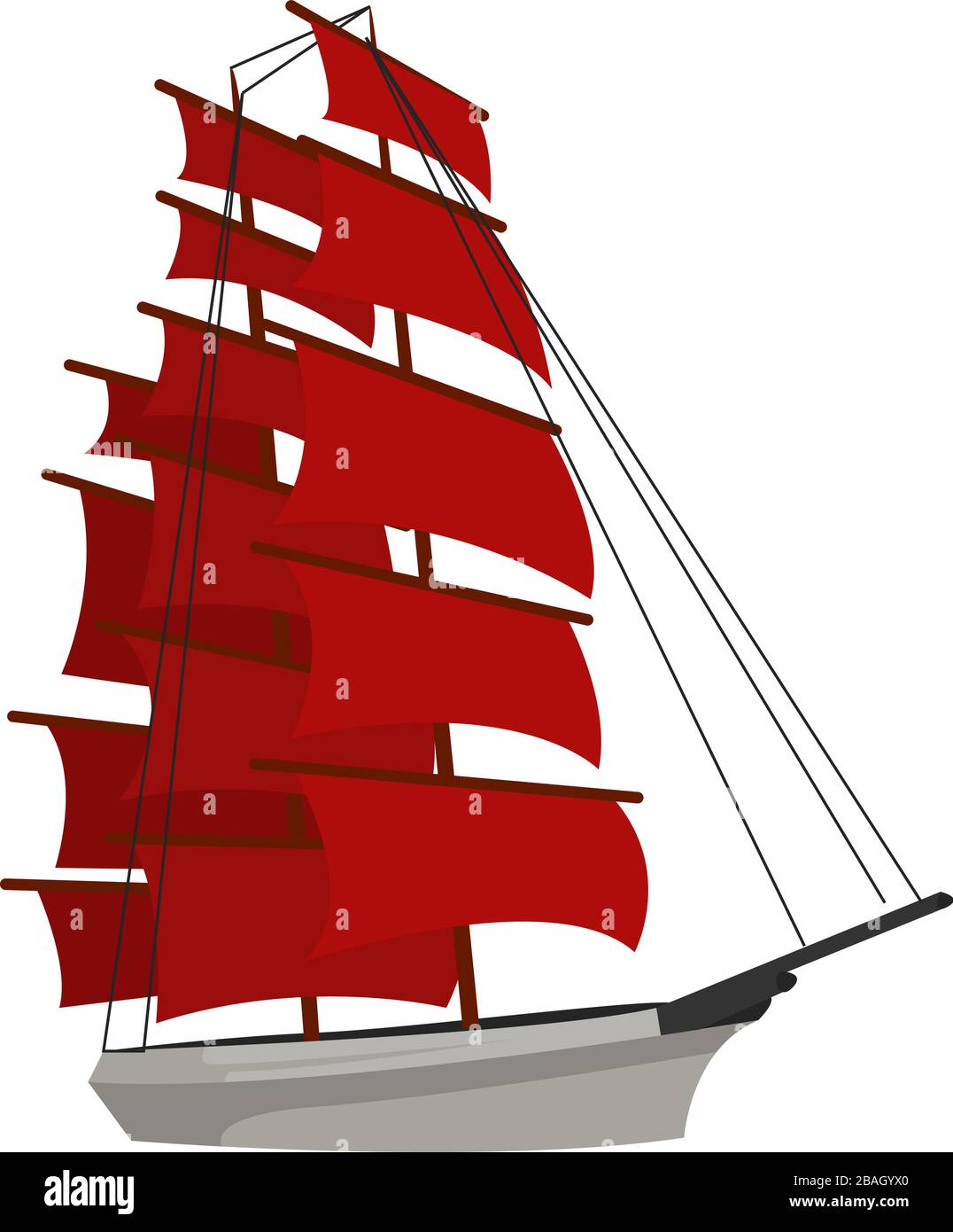 Sails vector vectors hi-res stock photography and images - Alamy