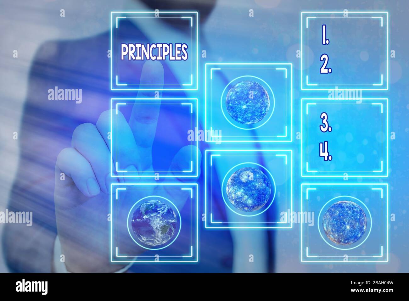 Text sign showing Principles. Business photo showcasing fundamental ...