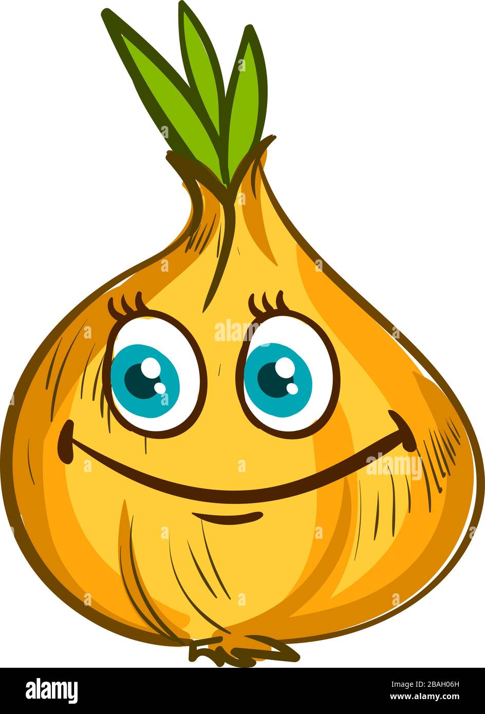Happy onion vegetable cartoon character hi-res stock photography and ...