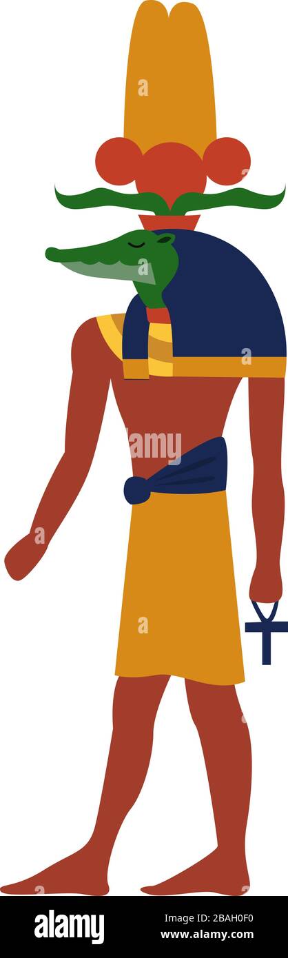Egyptian god sobek Stock Vector Images - Alamy
