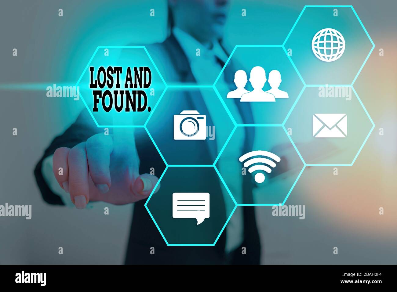 Writing note showing Lost And Found. Business concept for a place where ...