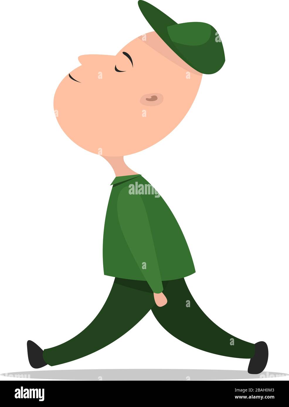Walking day vector vectors Cut Out Stock Images & Pictures - Alamy