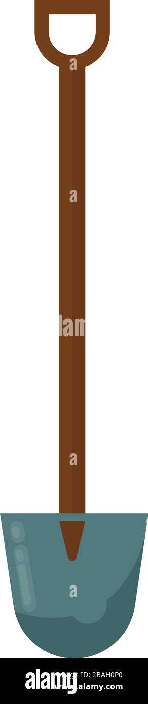 Short shovel, illustration, vector on white background Stock Vector ...