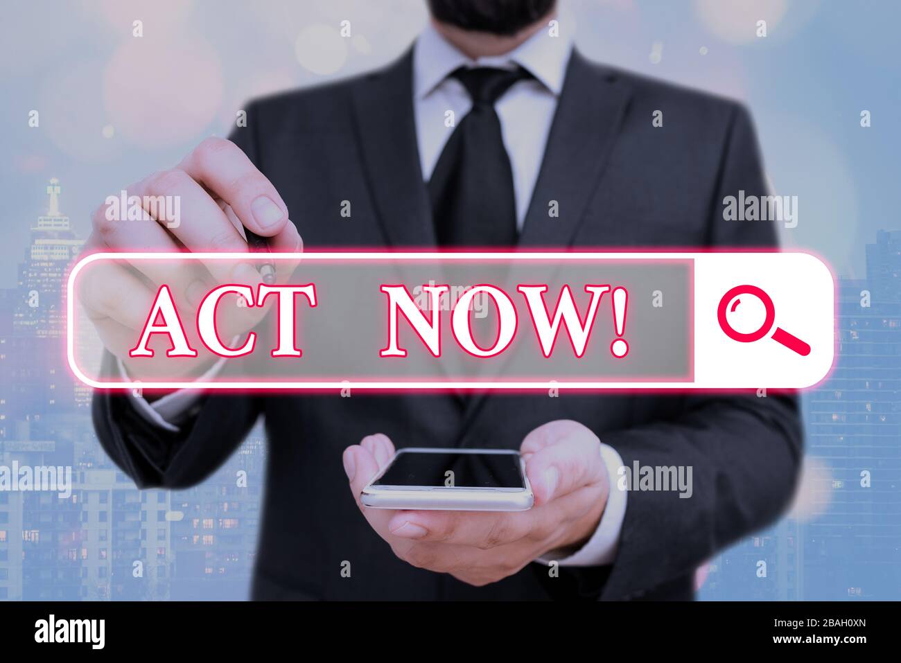 Handwriting Text Act Now Conceptual Photo Fulfil The Function Or Serve The Purpose Of Take