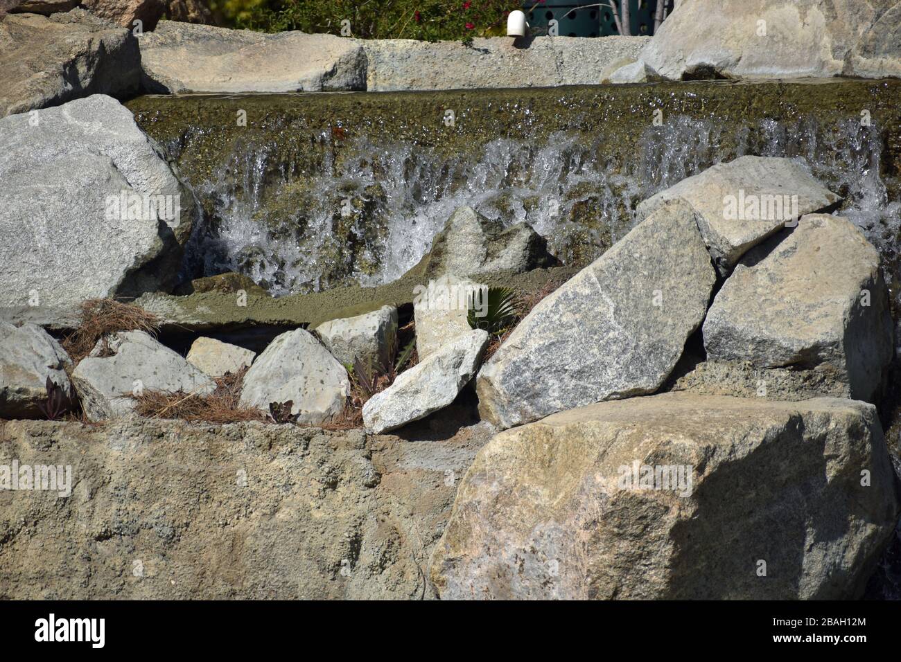 Rock Entry Fountain Stock Photo - Alamy