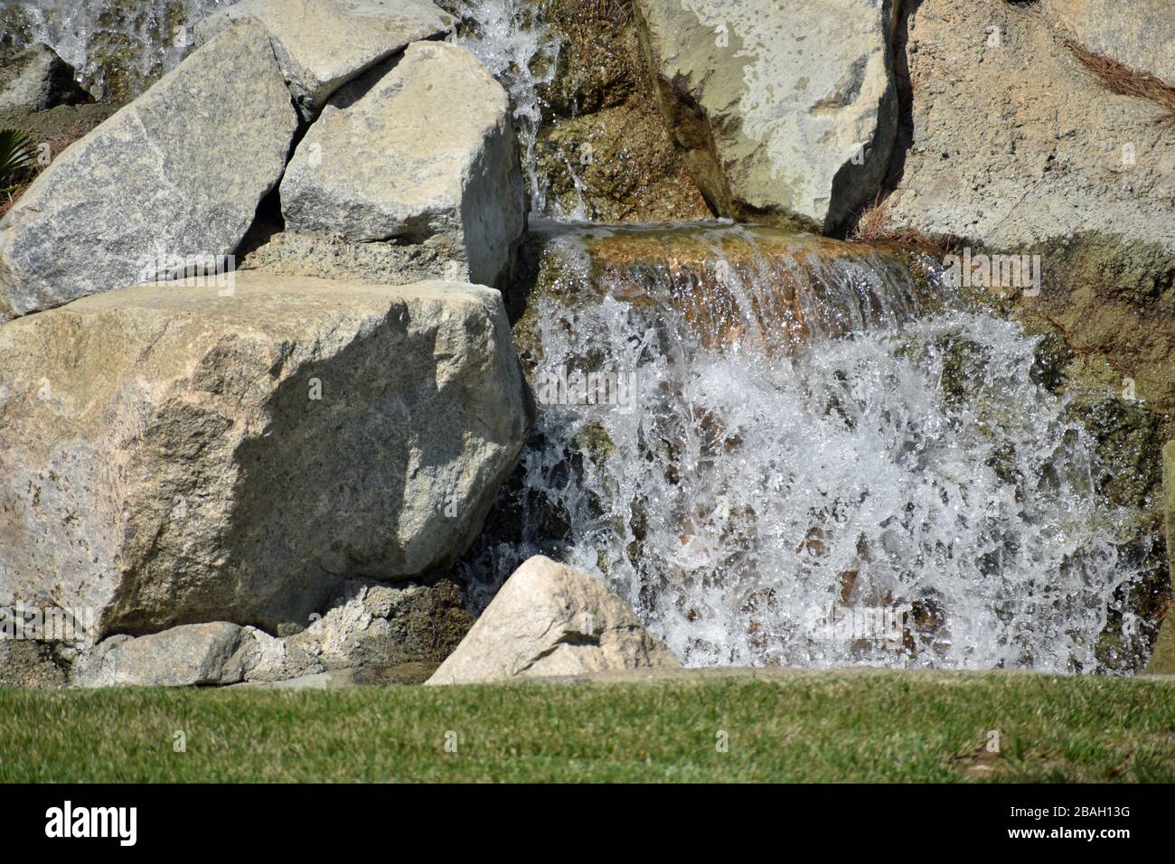 Rock Entry Fountain Stock Photo - Alamy