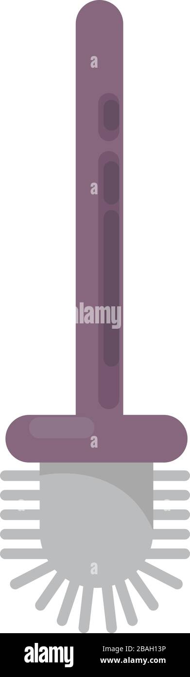 Toilet brush, illustration, vector on white background Stock Vector ...