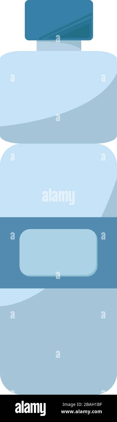 Water bottle, illustration, vector on white background Stock Vector ...