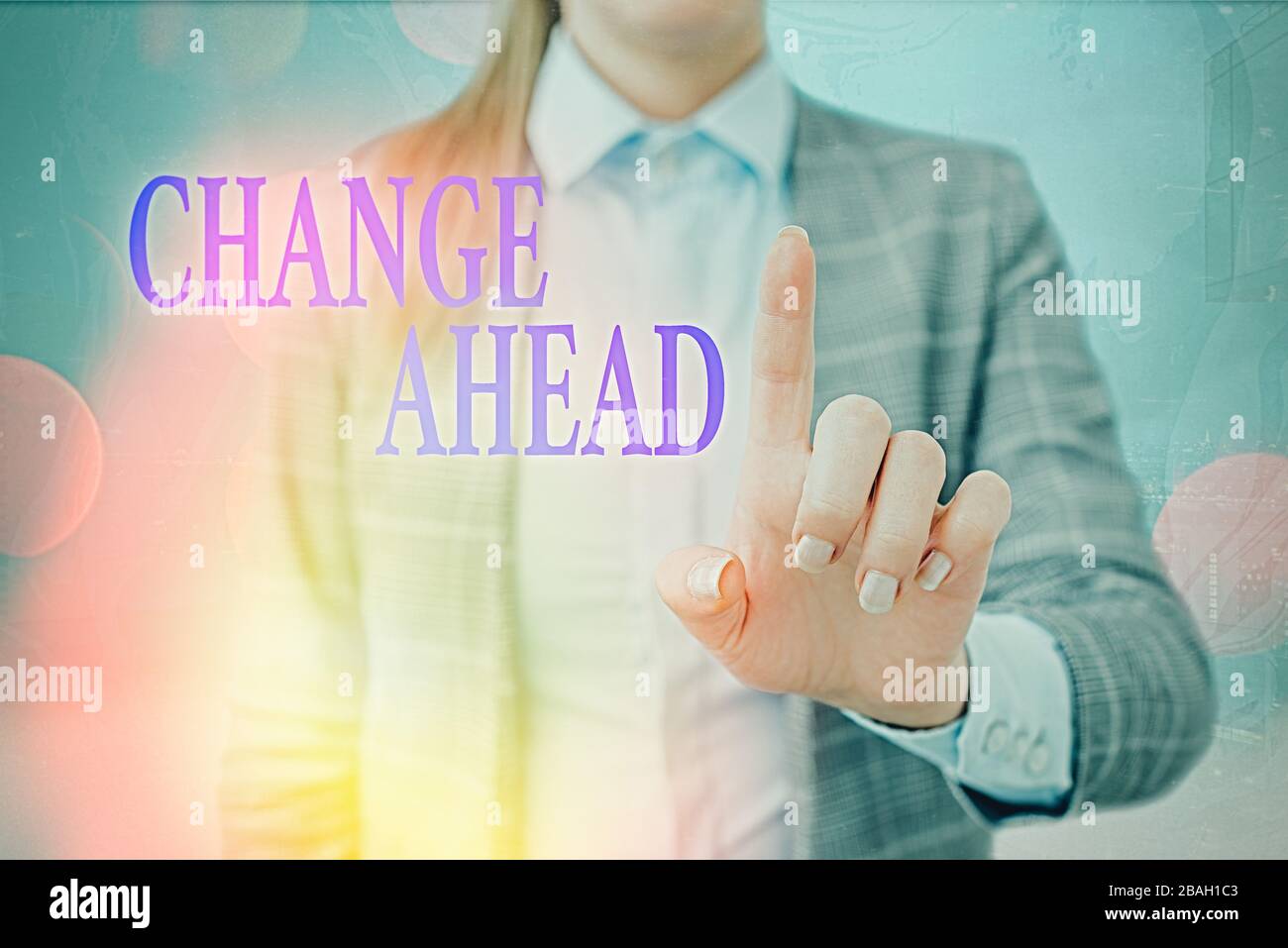 Handwriting text writing Change Ahead. Conceptual photo to replace with ...