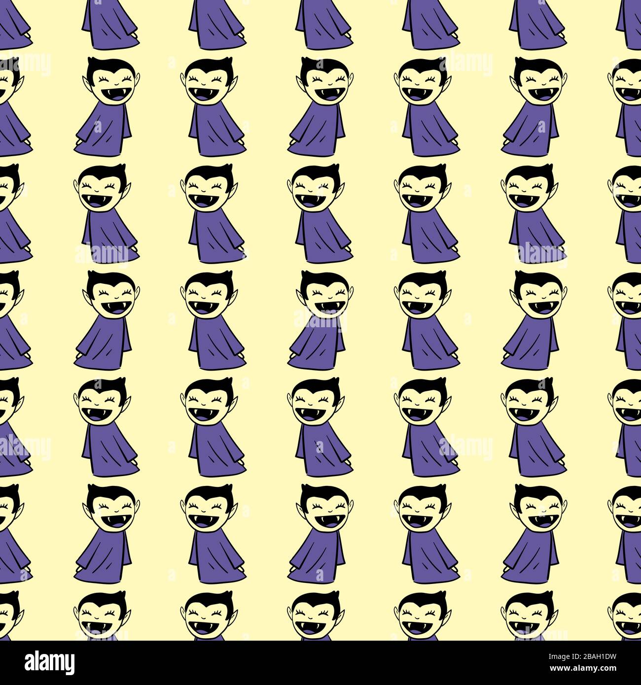 Vampire pattern, illustration, vector on white background Stock Vector ...