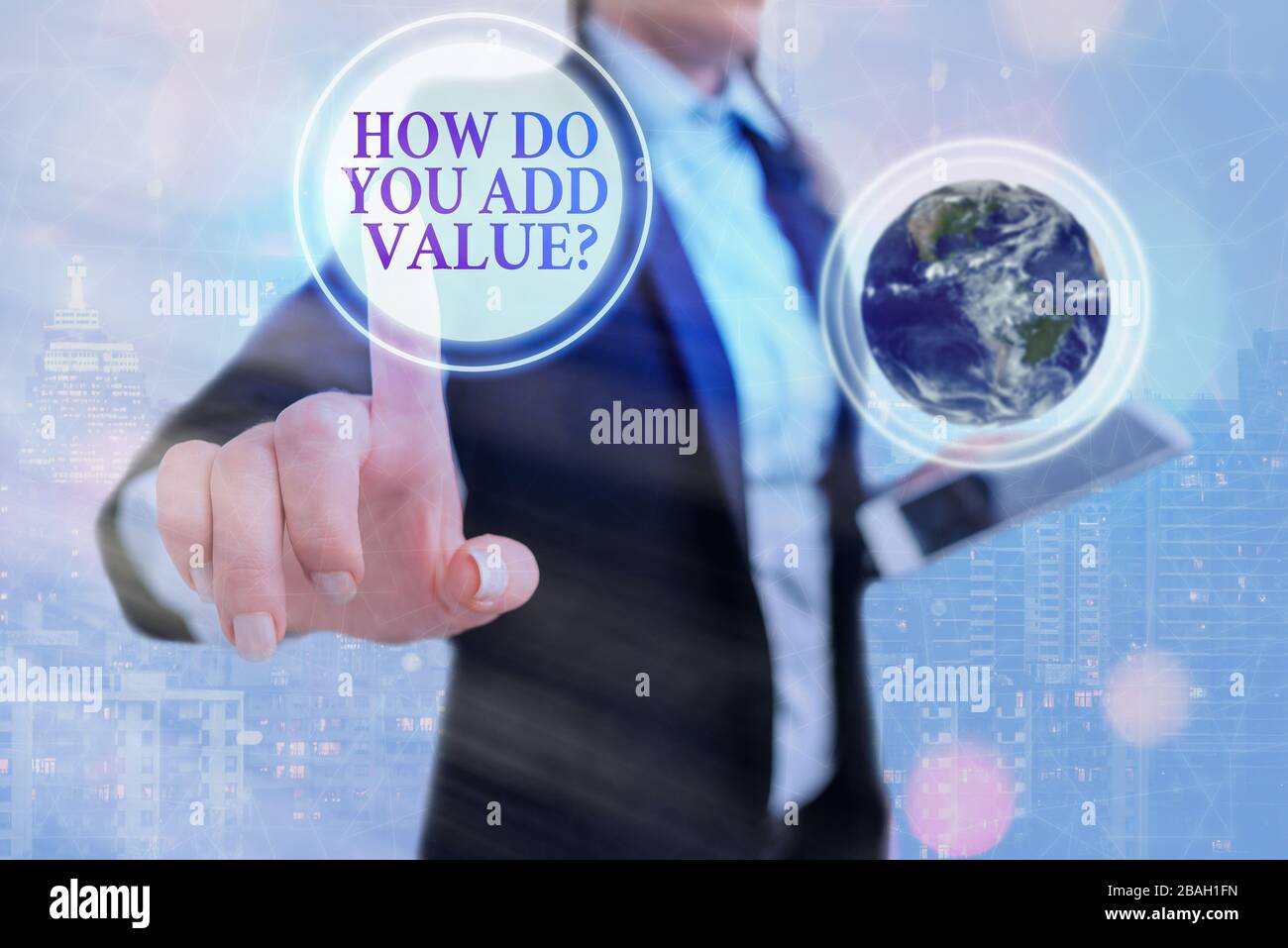 Writing note showing How Do You Add Value Question. Business concept ...