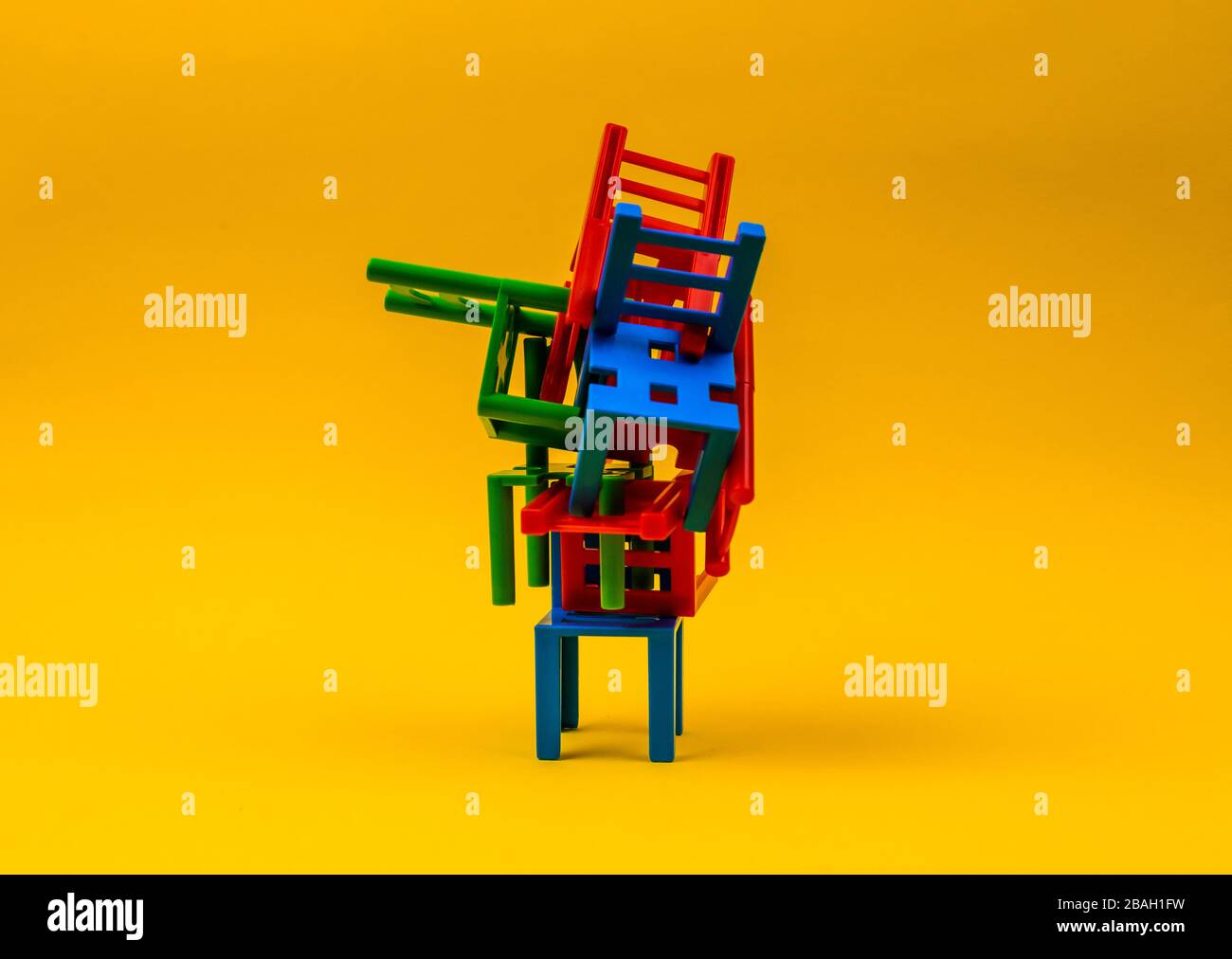 Chairs On Top Of Each Other High Resolution Stock Photography and ...