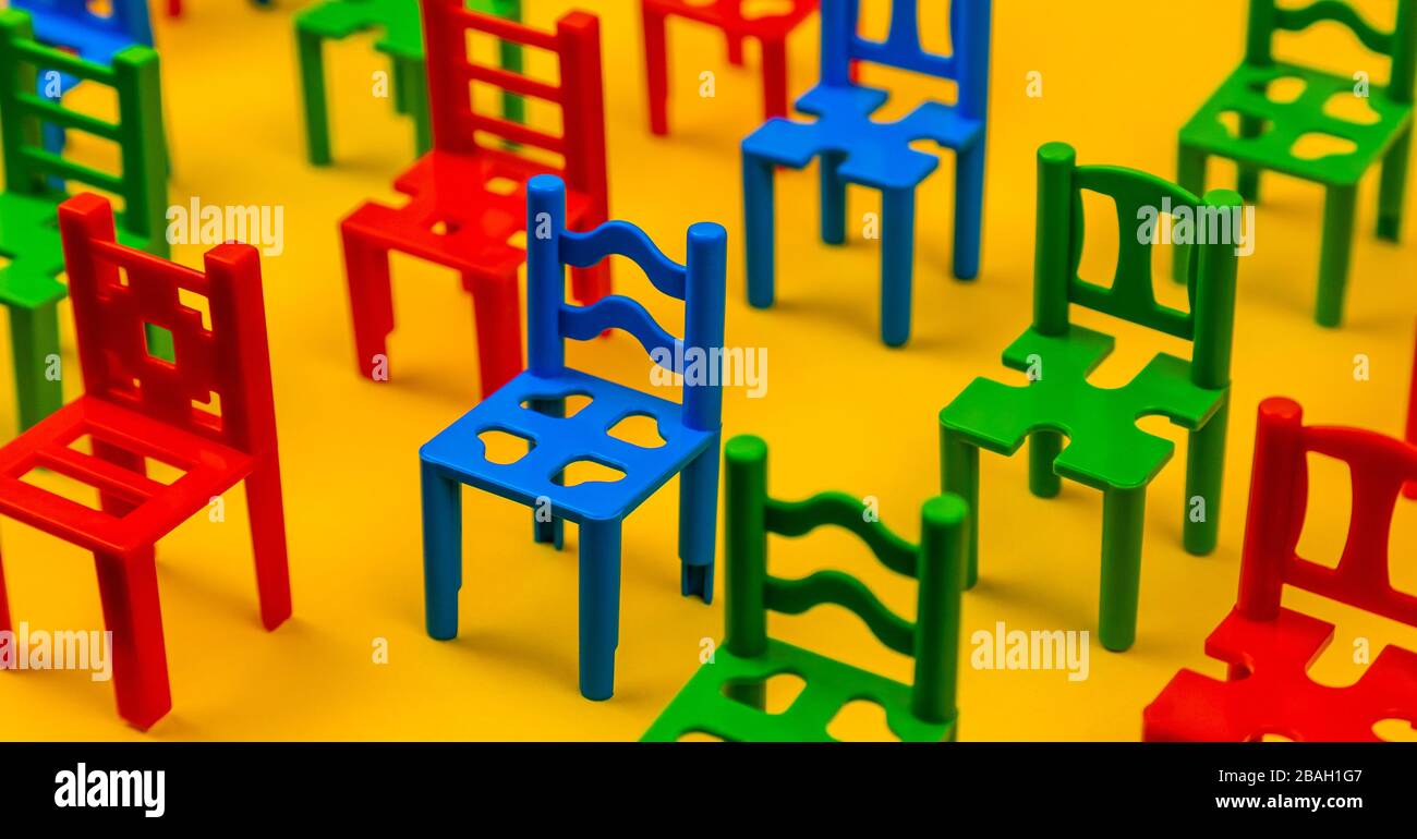 Close up chair seat colorful. Plastic seat rows at the Arena. Pattern ...