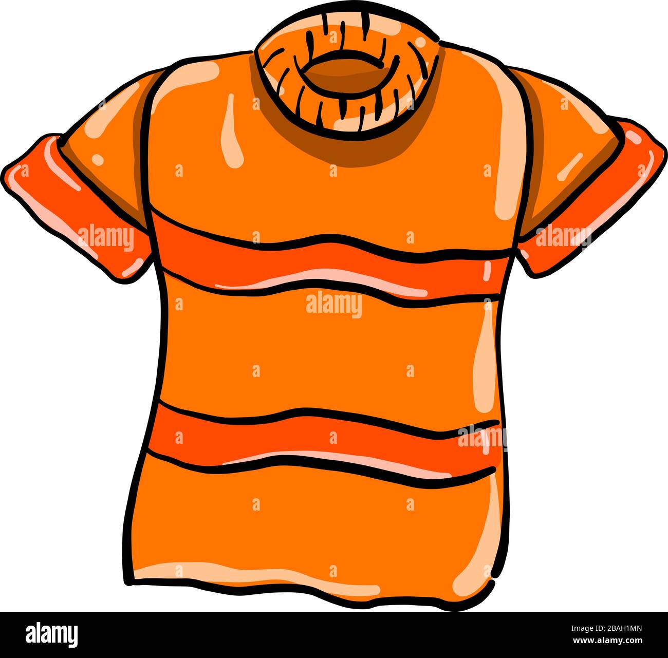 Front view orange blank Stock Vector Images - Alamy