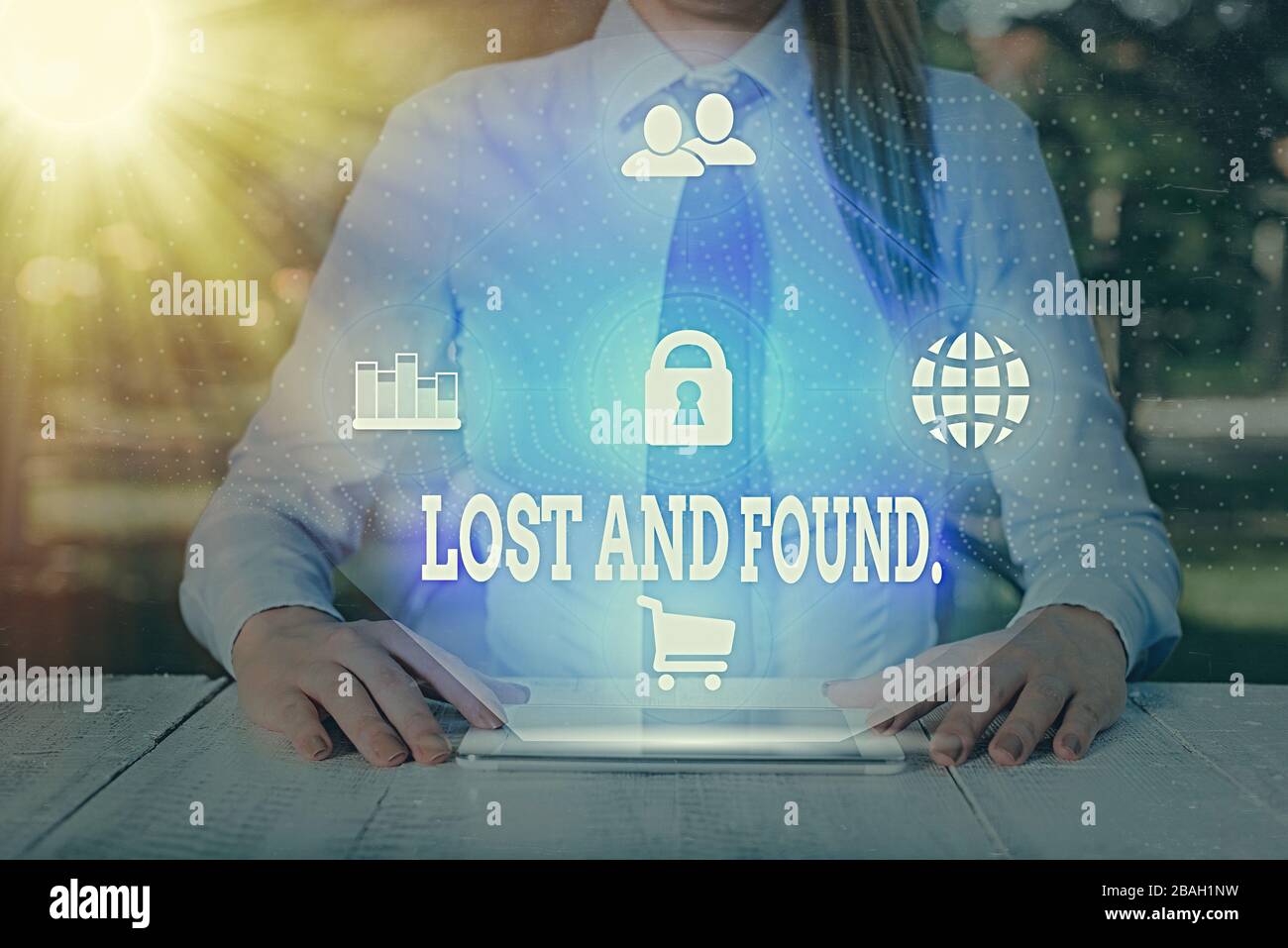 Handwriting text writing Lost And Found. Conceptual photo a place where ...