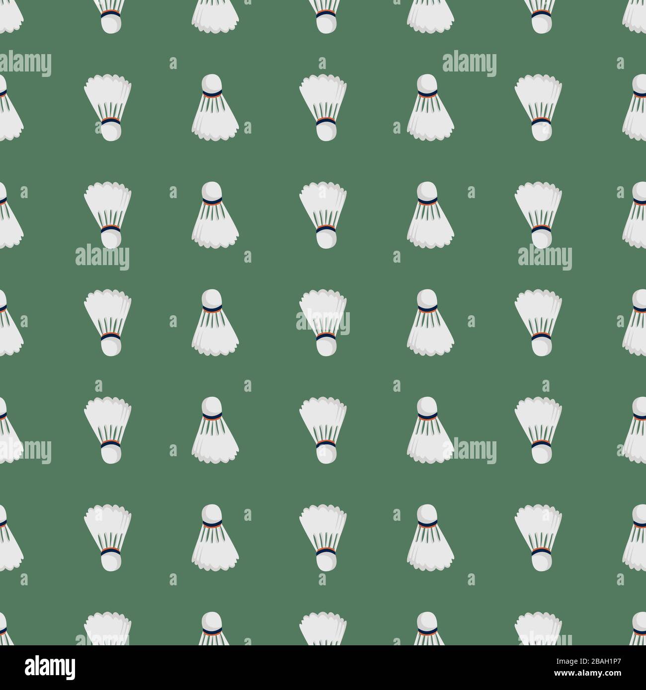 Badminton ball pattern, illustration, vector on white background Stock ...