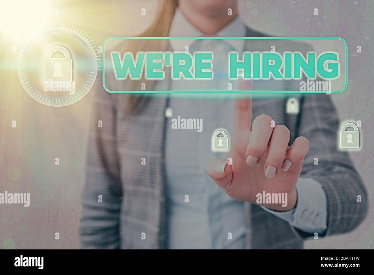 Conceptual hand writing showing We are Hiring. Concept meaning process ...