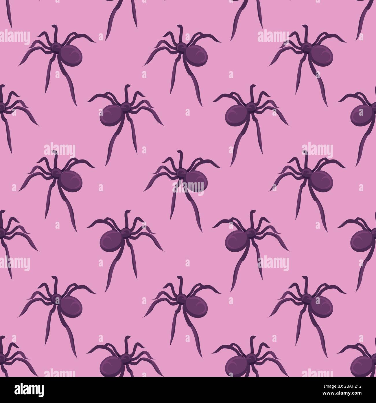 Spiders pattern, illustration, vector on white background Stock Vector ...