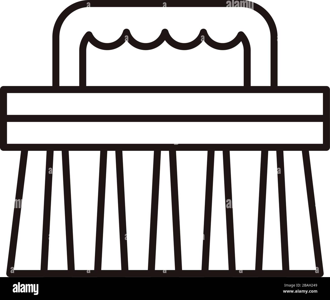 handle brush cleaning line style Stock Vector Image & Art - Alamy