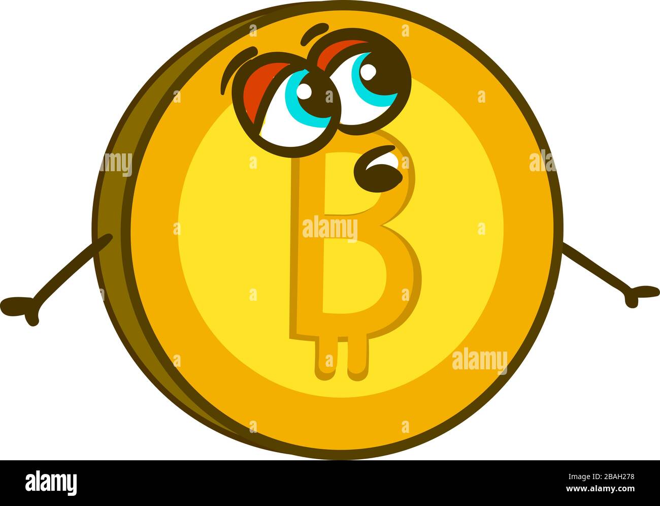 Bitcoin illustration Stock Vector Images - Alamy
