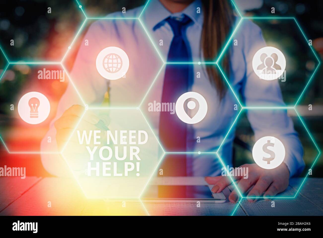 Word writing text We Need Your Help. Business photo showcasing asking ...